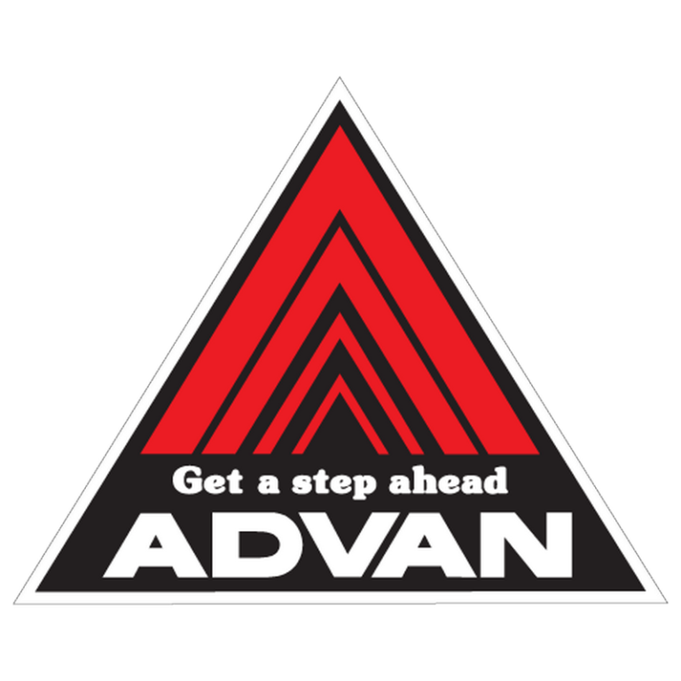 2 x Advan Vinyl Sticker Decal - Tire Valve Caps, Keychain Accessories ...