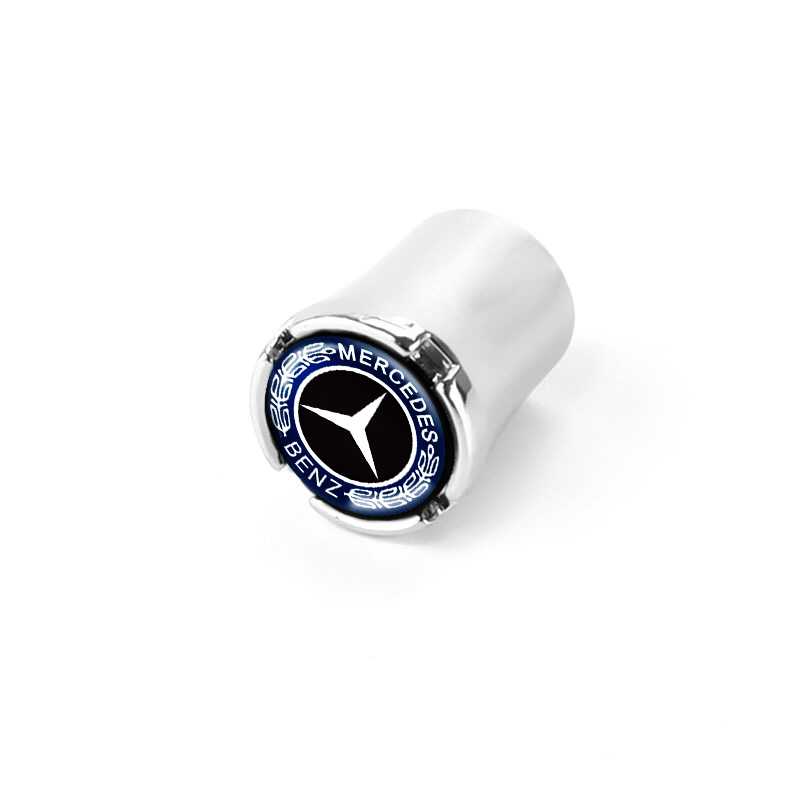 Mercedes Benz Black Chrome Tire Valve Caps - Extra Spare Cap - Tire ...